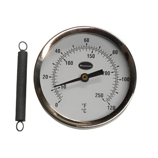 66mm Dial Clip-On Pipe Thermometer, 0-120˚C (c/w Spring) – HSB ...