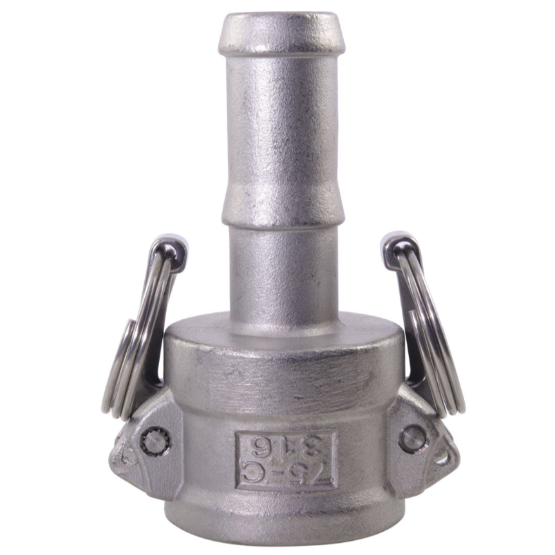 CAMLOCK | Type C | 1.1/2" Stainless Steel Cam & Groove Hose Tail Lever ...