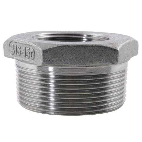 2" BSP X 1.1/4" BSP 150LB Hexagon Reducing Bush - 316 Stainless Steel ...