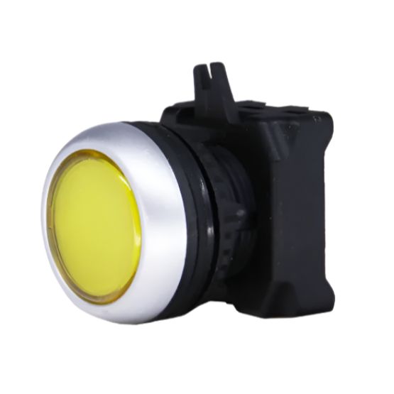 RS Pro | 188-1144 | Yellow Spring Return Push Button Head, 22mm Cutout ...